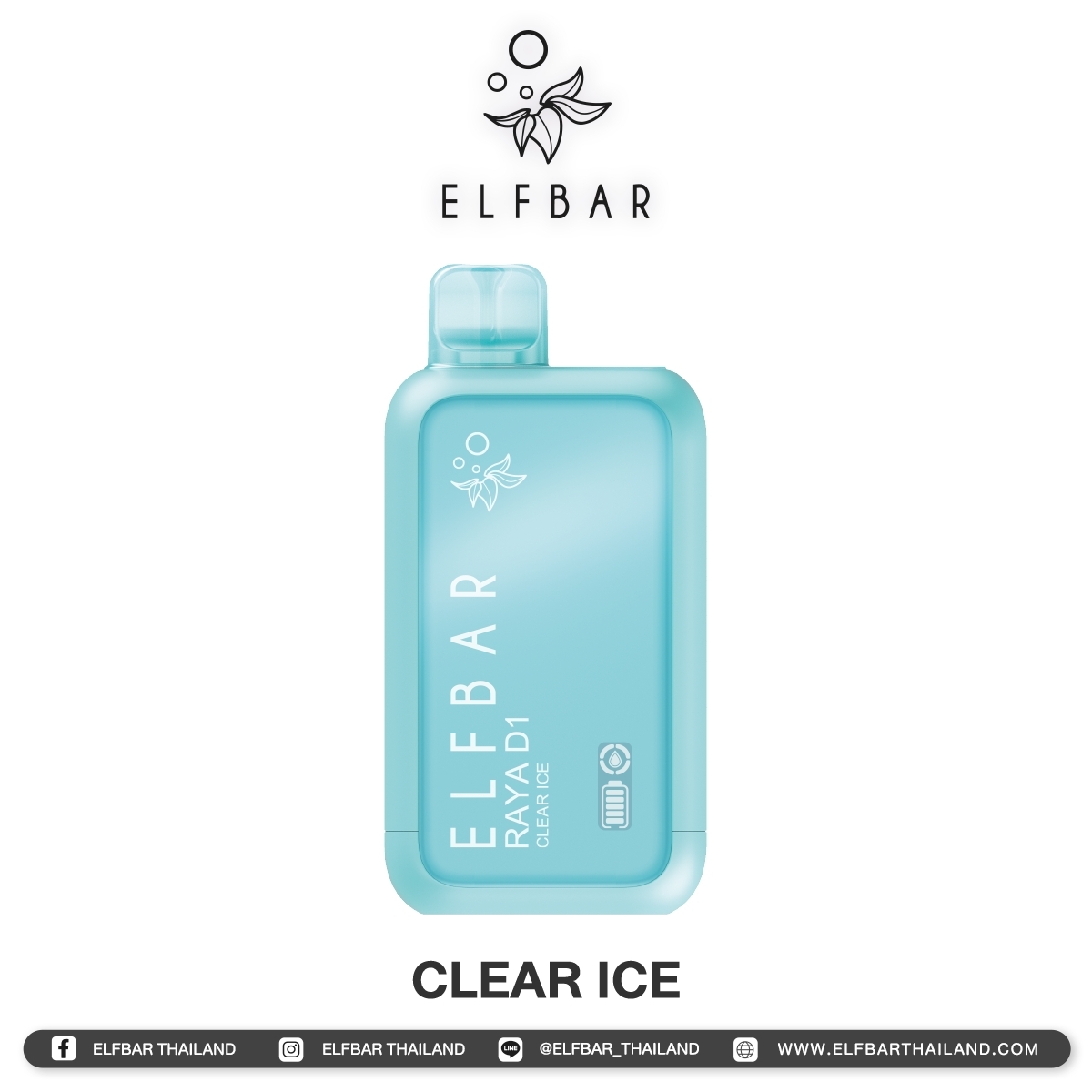 RAYA D1 10000 PUFFS - Clear Ice - Make it elf, enjoy yourself - Elfbar ...