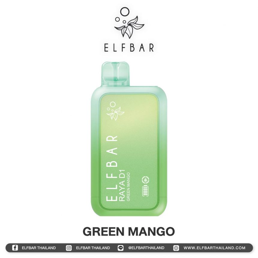 RAYA D1 10000 PUFFS - GREEN MANGO - Make it elf, enjoy yourself ...